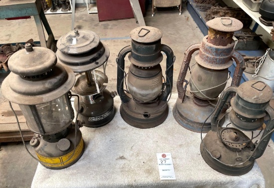 Lot of 6 Vintage Lanterns Coleman, D-Light, and Little Wizard | Art ...