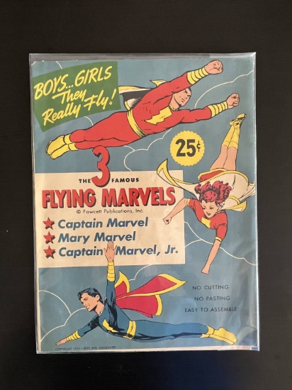 The 3 Famous Flying Marvels Fawcett Publications 1945 Captain Marvel ...