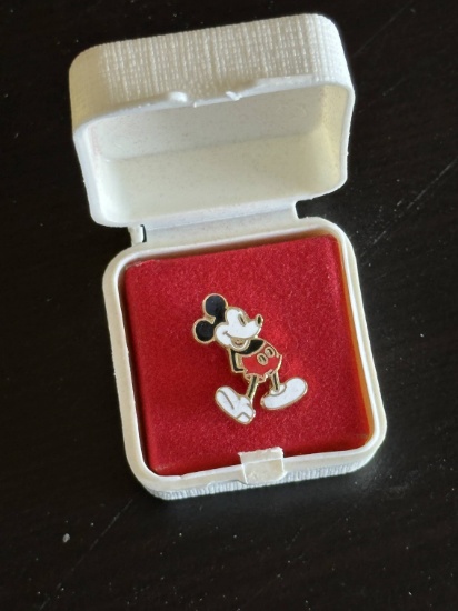Vintage Mickey Mouse Tie Tack Pin Walt Disney Productions Gold Tone ...