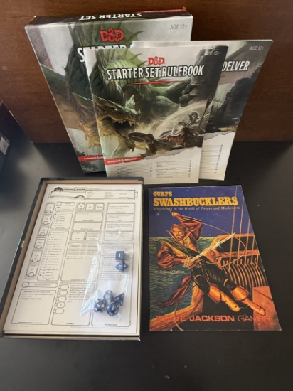 Vintage Gurps Swashbucklers Roleplaying Book Plus D&D Dungeons and ...