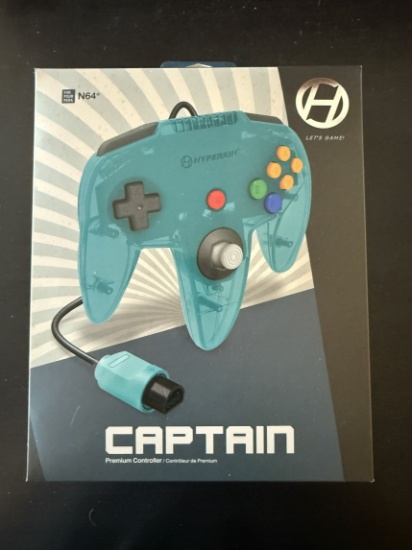 NEW Hyperkin CAPTAIN Premium Controller for the Nintendo 64 Game System ...