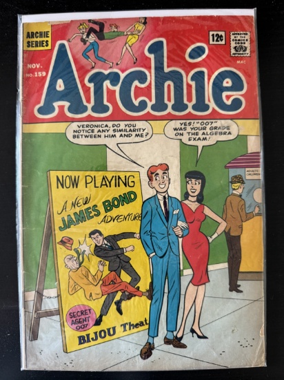 Archie Series ARCHIE Comic with JAMES BOND Cover 12 Cents #159 Silver ...