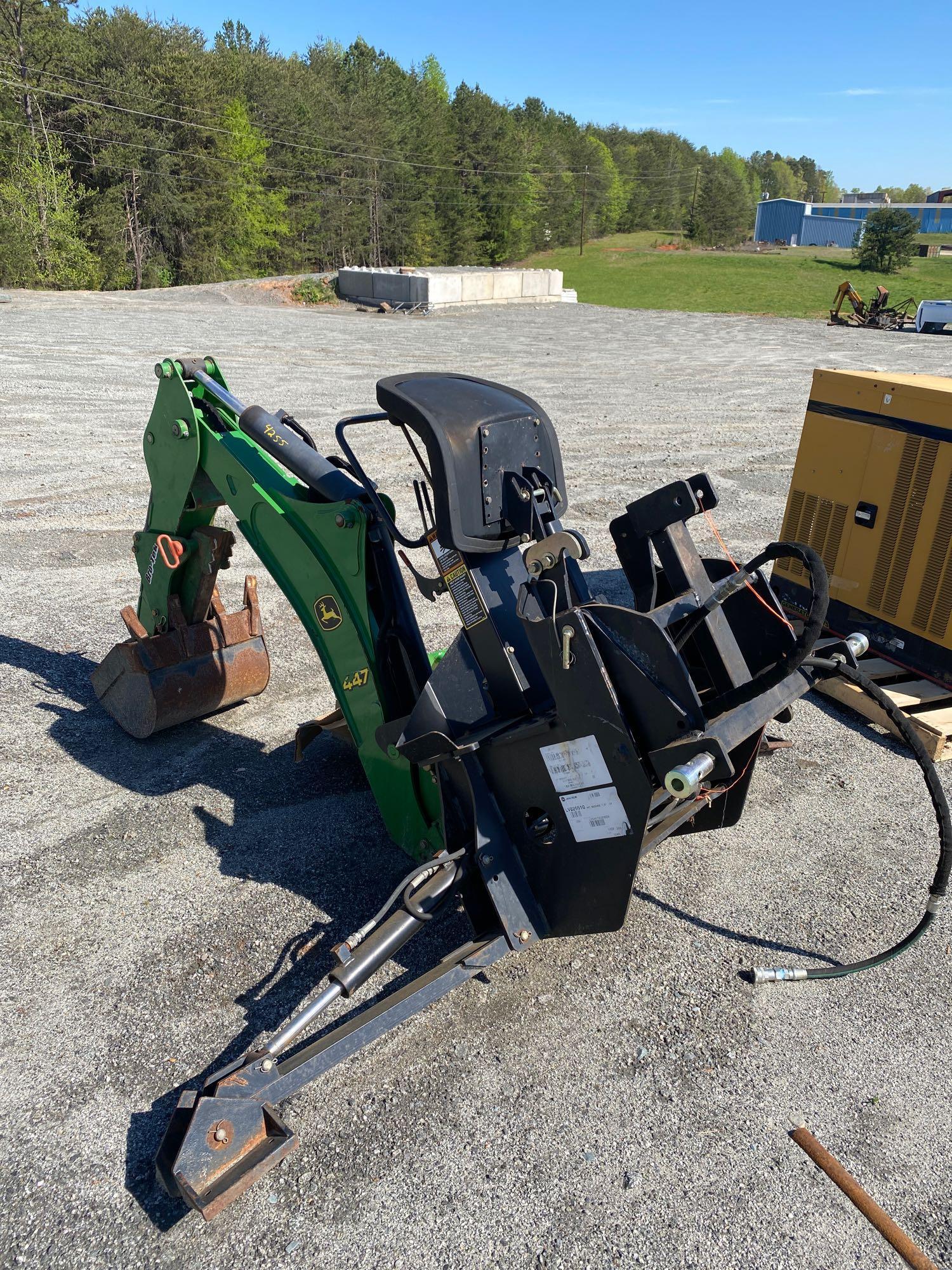 John Deere 425 Backhoe Attachment H & H 30 In Digging Backhoe Rear