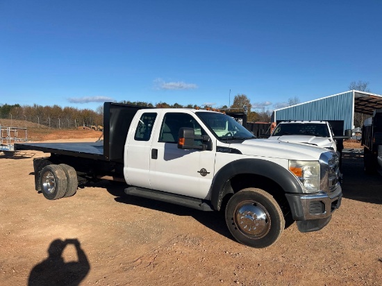 2012 FORD F-550 EXTENDED CAB S/A FLATBED DUMP TRUCK | Commercial Trucks ...