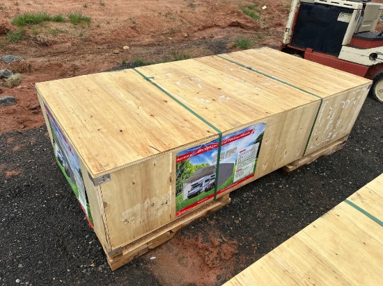 HURRICANE 20x30 ALL STEEL CARPORT WITH ENCLOSED SIDEWALLS | Estate ...
