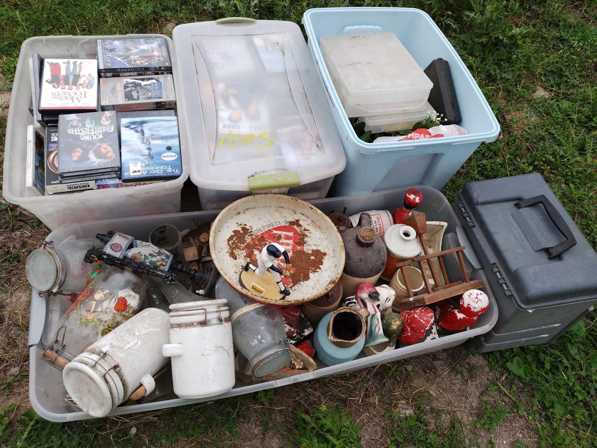 VHS Movies, DVD's, Decor, Canisters & Jars | Proxibid