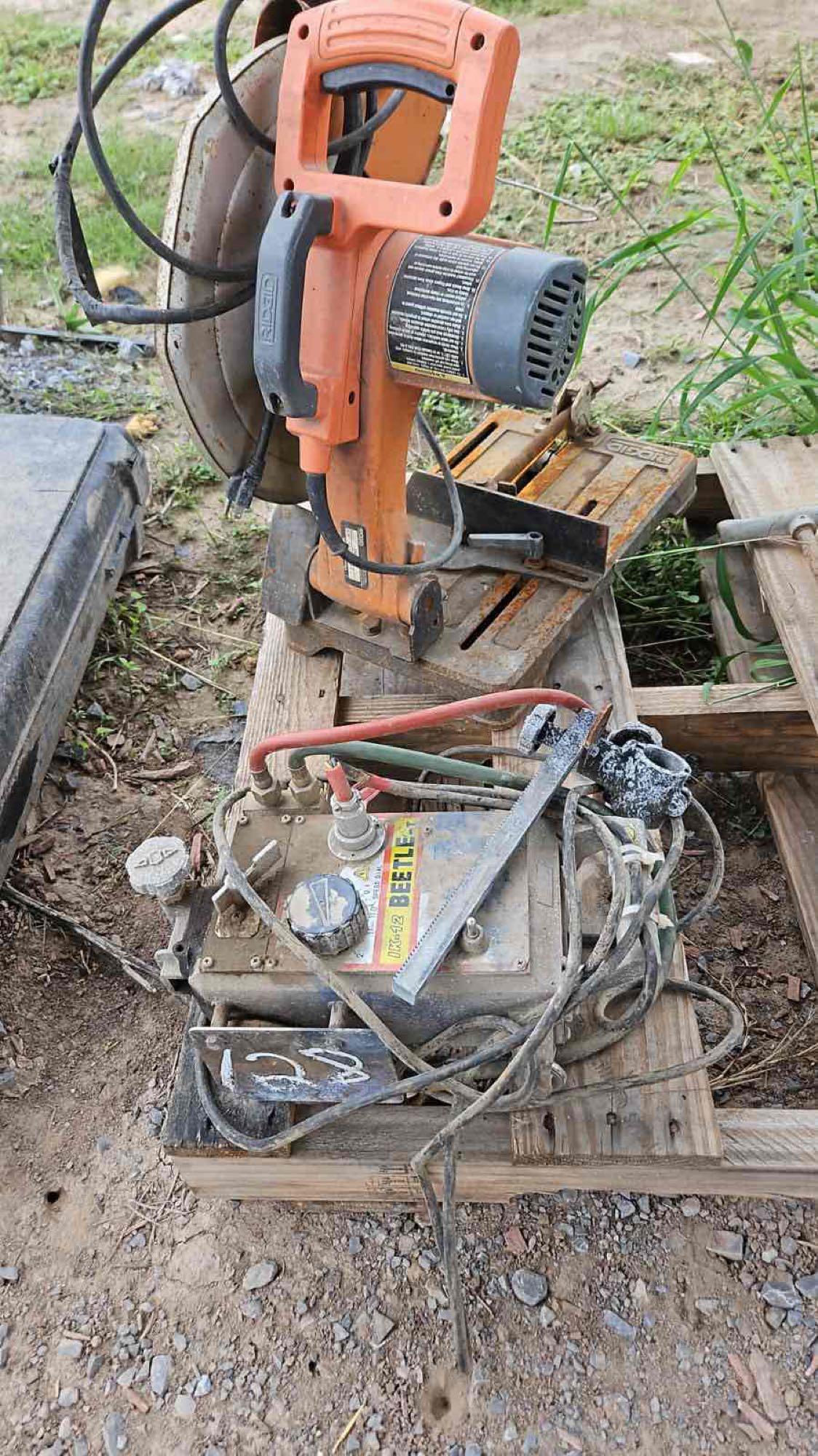 Ridgid Cut Off/Chop Saw, Beetle IK-12 Plasma | Proxibid