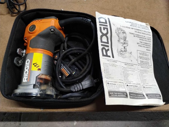 Rigid Compact Router | Heavy Construction Equipment Light Equipment ...