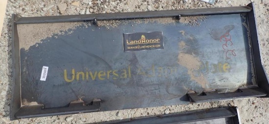 LandHonor Skid Steer Universal Adapter Plate | Heavy Construction ...
