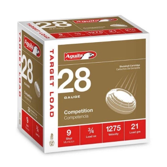 Aguila Ammunition Target 28ga Birdshot 2.75 inch Shotgun Shells - #9 ...