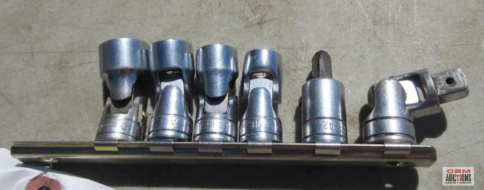 Snap On 3/8" SAE Swivel Sockets & Rail *FLB | Proxibid