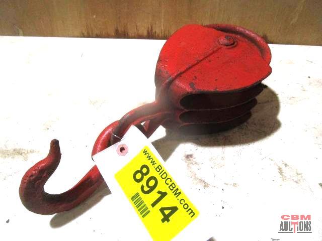 Vintage Triple Pulley Rope Snatch Block | Proxibid