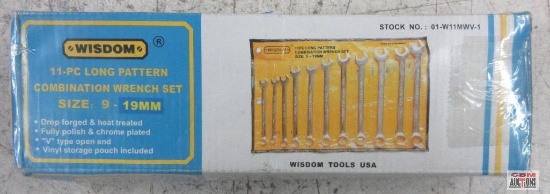 Wisdom 01-w11mwv-1 11pc Long Pattern Metric Combination Wrench Set (9mm ...