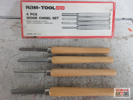 Ram-Tool 1418 4pc Wood Handle High Carbon Steel Chisel Set | Online ...