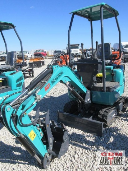 2024 AGT...QK16R 1 Ton Mini Excavator 420cc Gas Electric Start, Open ...