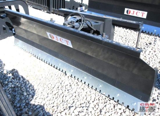 JCT 72" Skid Steer Power Angle Dozer Blade, Reversible Smooth Or ...