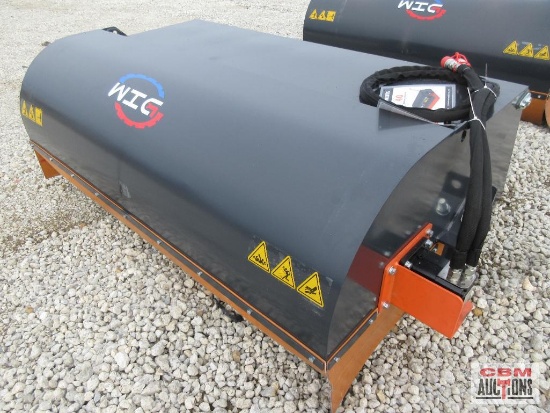 WIG XN-FB01-72 72" Skid Steer Hydraulic Sweeper Pickup Broom With Hoses ...