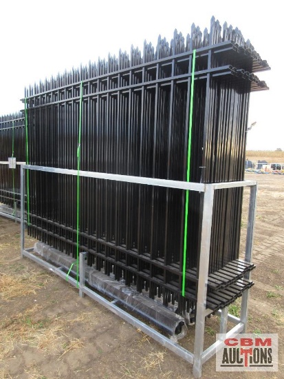 Fens FEN20 (20) 7' x 10' Galvanized Steel Wrought Iron Site Fence ...