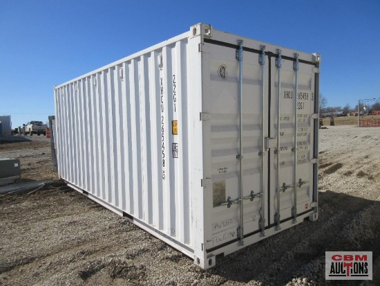 2024 20' Cargo Shipping Container Rear Doors, One Trip Use Container ...
