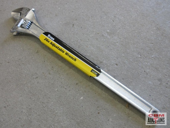 Titan 24" Adjustable Wrench | Heavy Construction Equipment Light ...