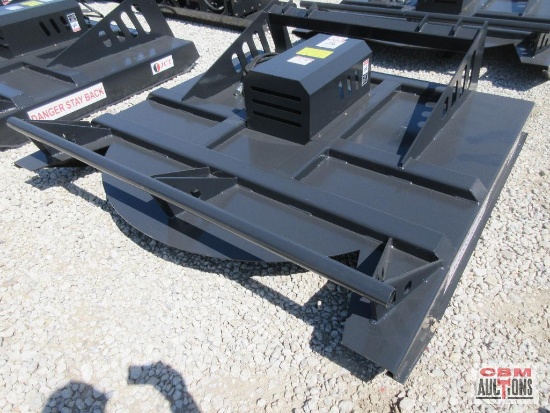 JCT 72" Skid Steer Brush Cutter Mower With Hoses & Couplers 6' Wide ...