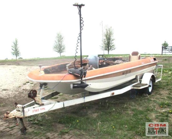 1977 Mon Ark McFast 17 Fiberglass Boat With Trailer Boat Vin ...