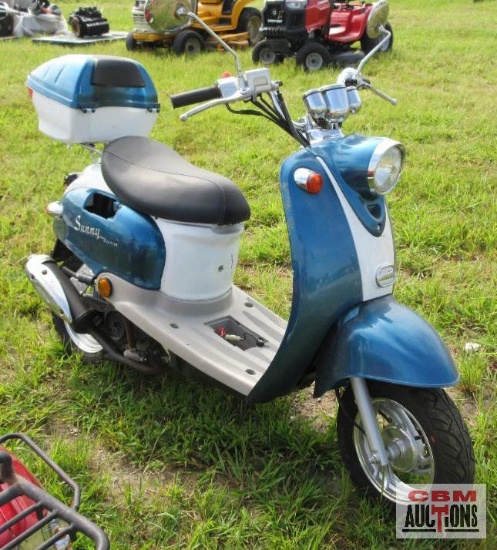 2012 Sunny JL50QT-6A Blue Moped 129 Miles S# 0645 (NO TITLE-Unknown ...
