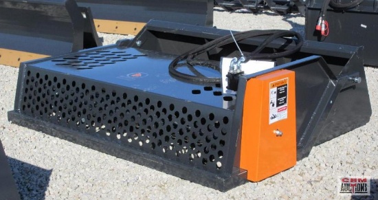 Wolverine RCR-12-84W 84" Skid Steer Hydraulic Rock Rake With Hoses And ...