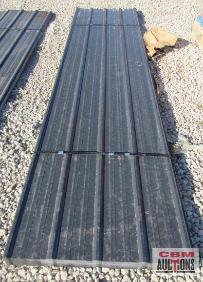 12' Black Barn Metal R Panel 36" Coverage 100+/- Pcs *2 | Heavy ...