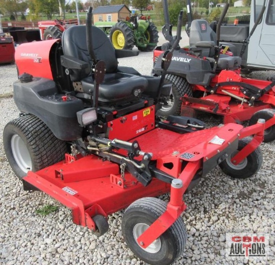Gravely 260Z 992060 Mid-Mount Zero Turn Mower, 31HP Daihatsu Diesel ...