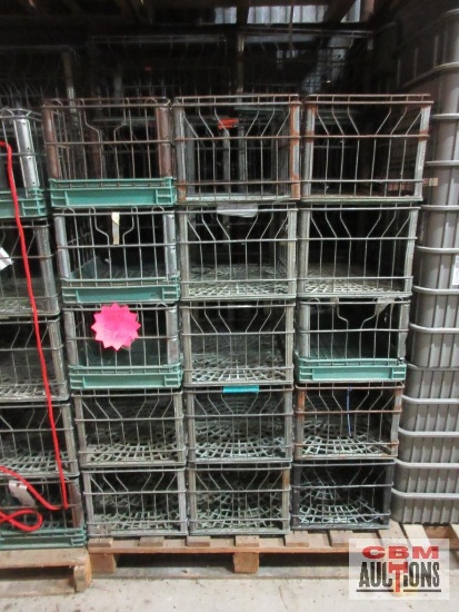 Pallet of Wire Crates - Set of 35(+/-) Crates - Downstairs Warehouse ...