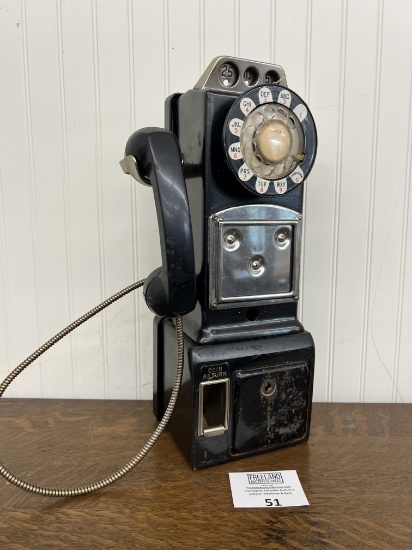 Western Electric 3-Slot Coin Payphone 191G upper housing 200-D ...