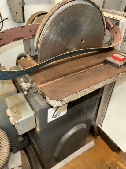 Rockwell pedestal disc sander 12” dia., 3 ph., 1hp motor | Heavy ...