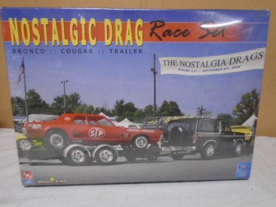 AMT Ertl Nostalgic Drag Race Set ModelX Bronco/Cougar/Trailer ...