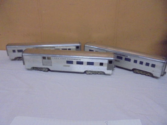 Set of 3 American Model Toys Inc USA Metal New York Central Train Cars ...