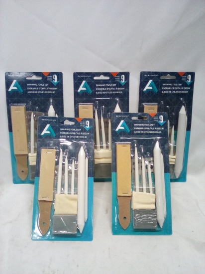 5 Art Alternatives 9Pc Drawing Tool Sets | Online Auctions | Proxibid