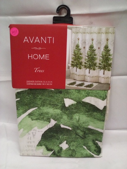 Avanti Home Trees Shower Curtain 72X72” | Online Auctions | Proxibid