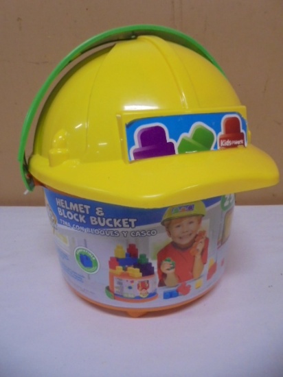 Kids @ Work 25pc Helmet & Block Bucket Set | Art, Antiques ...