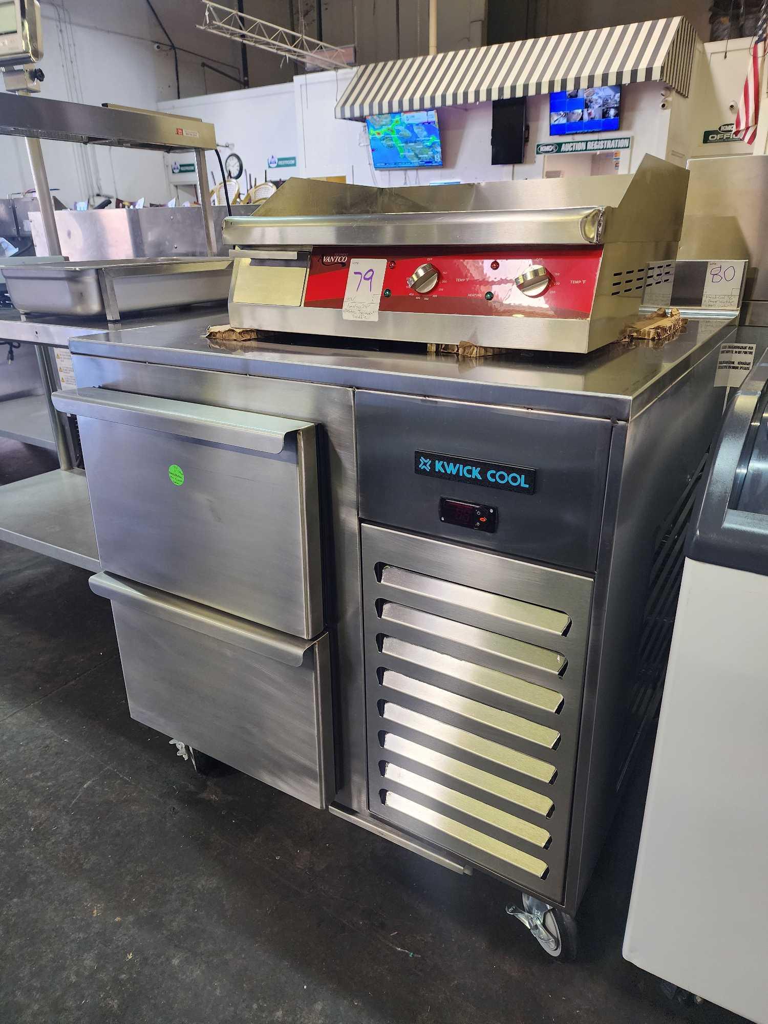 Kwick Cool 36 in. 2 Drawer Worktop Refrigerator | Proxibid