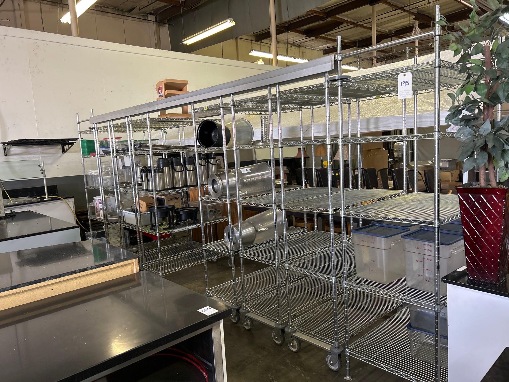 Metro Top Track Overhead Track 8 Space Saver Rack | Proxibid