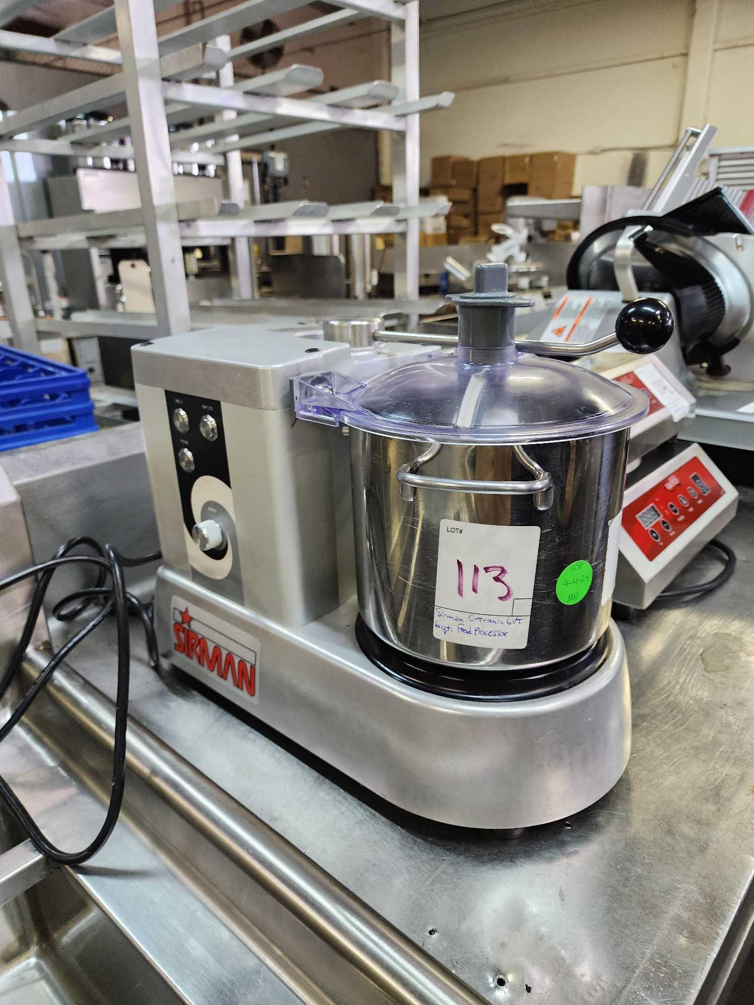 Sirman C Tronic 6 VT 6 qt. Food Processor | Proxibid