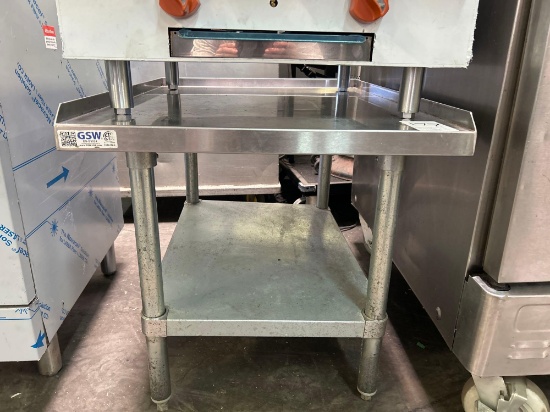 GSW 24 in. x 30 in. Stainless Steel Equipment Stand | Industrial ...