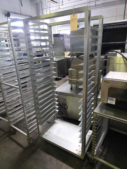 17 Slot Side Loading HD Aluminum Sheet Pan Rack on Casters | Industrial ...