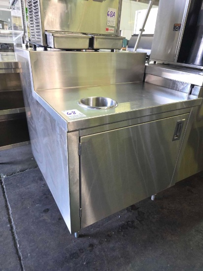 30 in. x 34 in. Stainless Steel Step Up Waste Receptacle | Industrial ...
