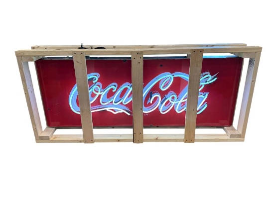 Coca Cola Porcelain Neon Sled Sign | Art, Antiques & Collectibles ...