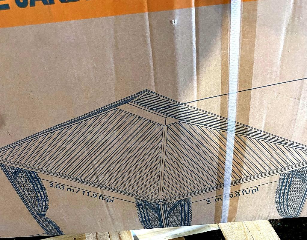 BOX 1 OF 2 SOJAG GAZEBO MARSALA SUN SHELTER, 10 | Proxibid