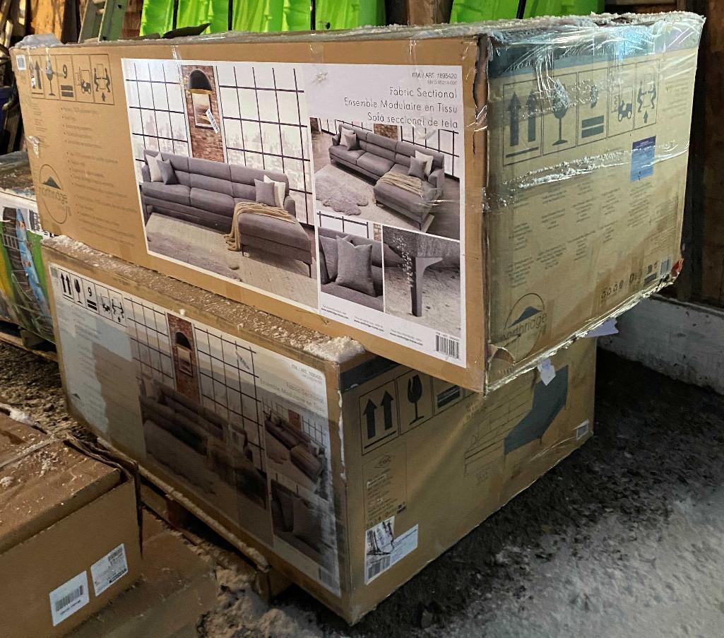 FABRIC SECTIONAL IN A BOX | Proxibid