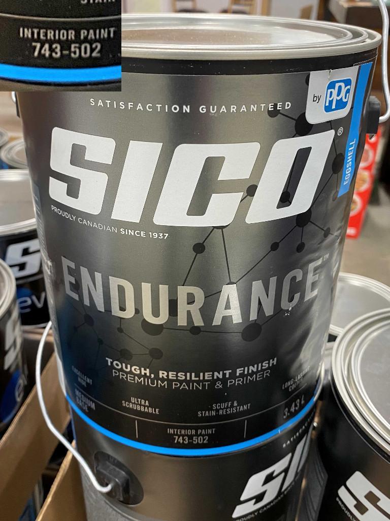 4 GALLONS OF SICO INTERIOR WHITE MEDIUM BASE | Proxibid