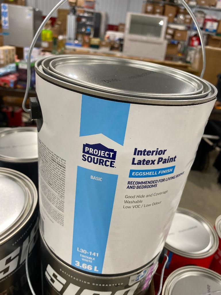 4 GALLONS OF SICO TINTABLE WHITE INTERIOR PAINT | Proxibid