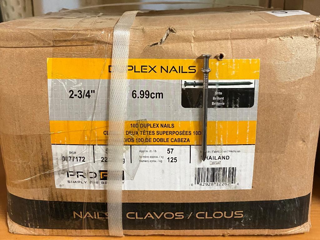 50 LB BOX OF 2-3/4 INCH, 10D DUPLEX NAILS | Proxibid